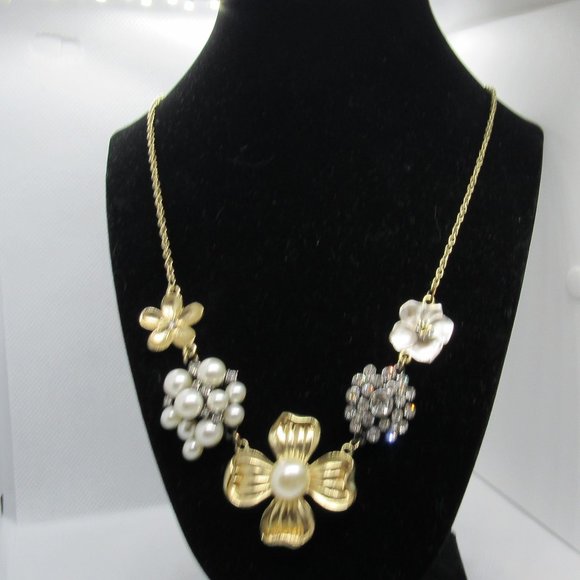 Rmn | Jewelry | 22 Vintage Necklace Signed Rmn Floral Mixed Metals ...